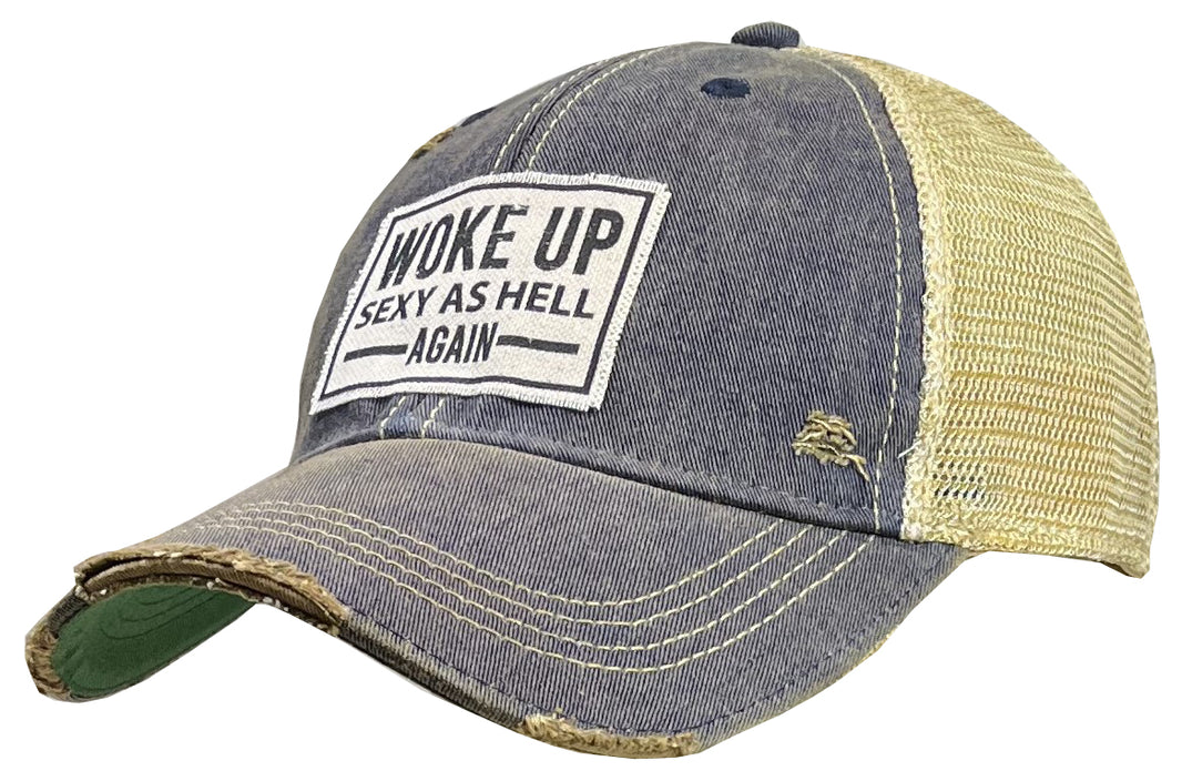Vintage Life Distressed Trucker Hats - Snarky, funny, drinking & fun!